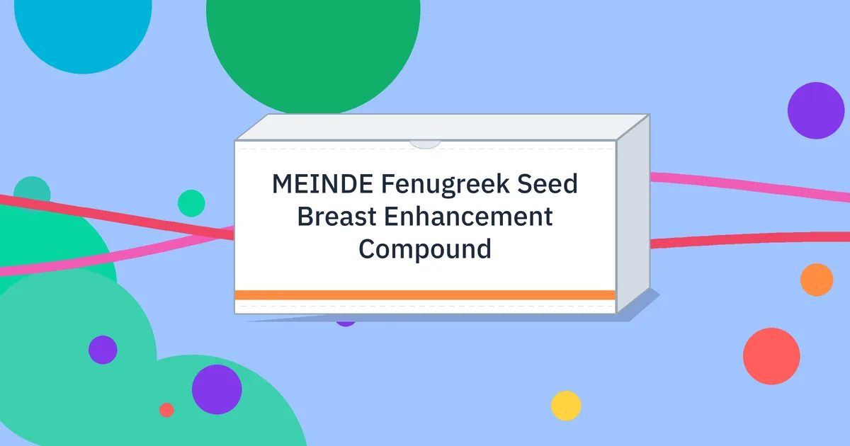 Symbolbild: Packung mit der Aufschrift MEINDE Fenugreek Seed Breast Enhancement Compound (PZN 20104500) – Verfügbarkeit und Bezug in Apotheken in Frankfurt am Main