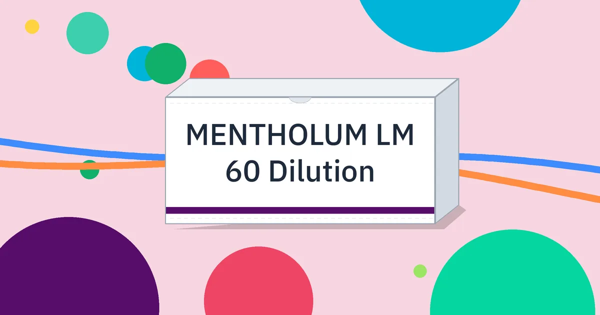 Symbolbild: Packung mit der Aufschrift MENTHOLUM LM 60 Dilution (PZN 13604917) – Verfügbarkeit und Bezug in Apotheken in Frankfurt am Main