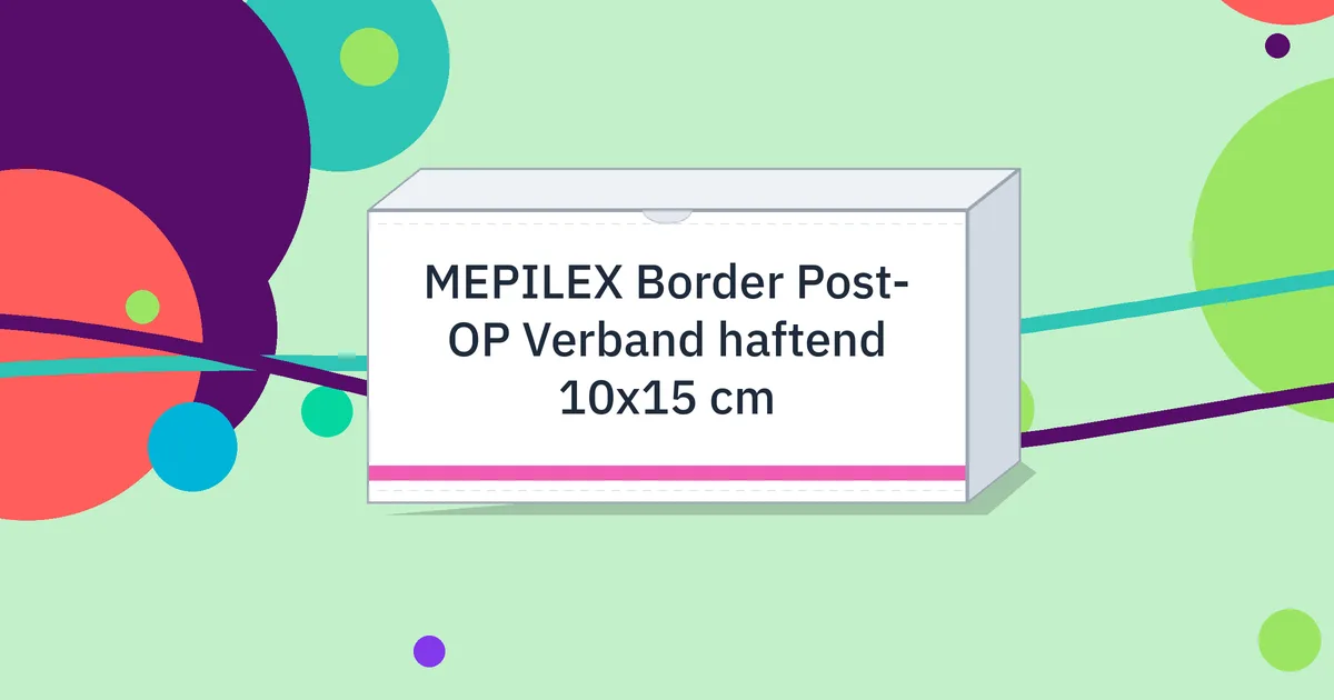 Symbolbild: Packung mit der Aufschrift MEPILEX Border Post-OP Verband haftend 10x15 cm (PZN 14335359) – Verfügbarkeit und Bezug in Apotheken in Frankfurt am Main