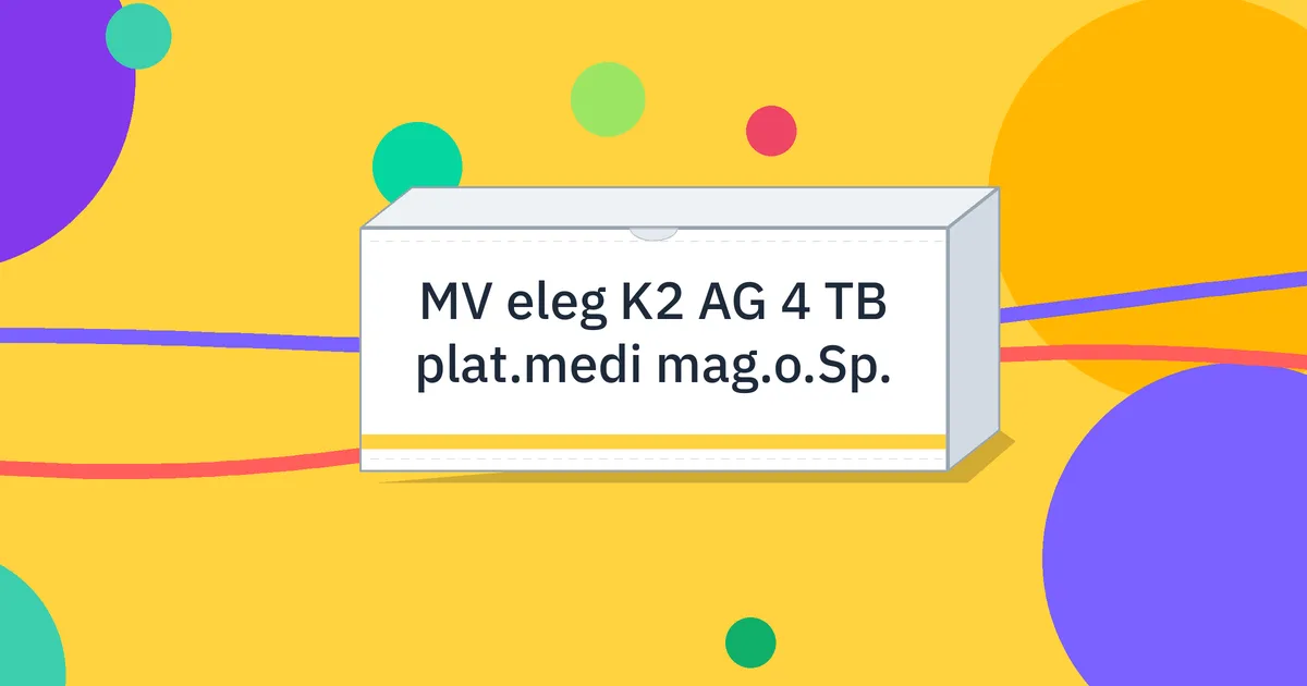 Symbolbild: Packung mit der Aufschrift MV eleg K2 AG 4 TB plat.medi mag.o.Sp. (PZN 14639220) – Verfügbarkeit und Bezug in Apotheken in Frankfurt am Main