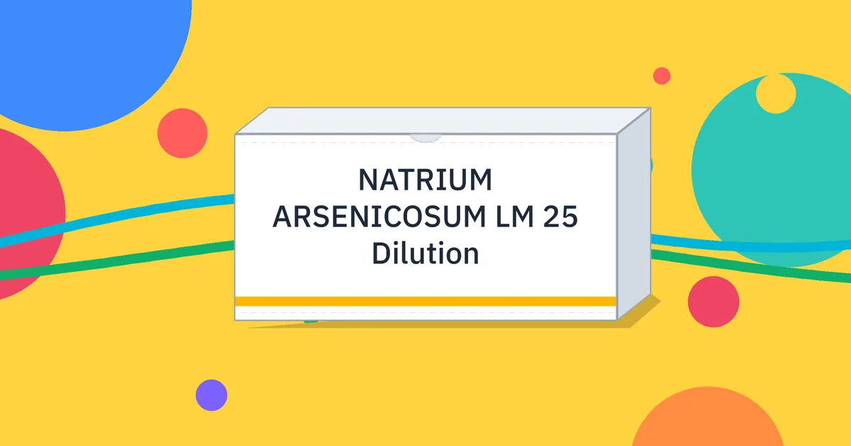 Symbolbild: Packung mit der Aufschrift NATRIUM ARSENICOSUM LM 25 Dilution (PZN 12959498) – Verfügbarkeit und Bezug in Apotheken in Frankfurt am Main