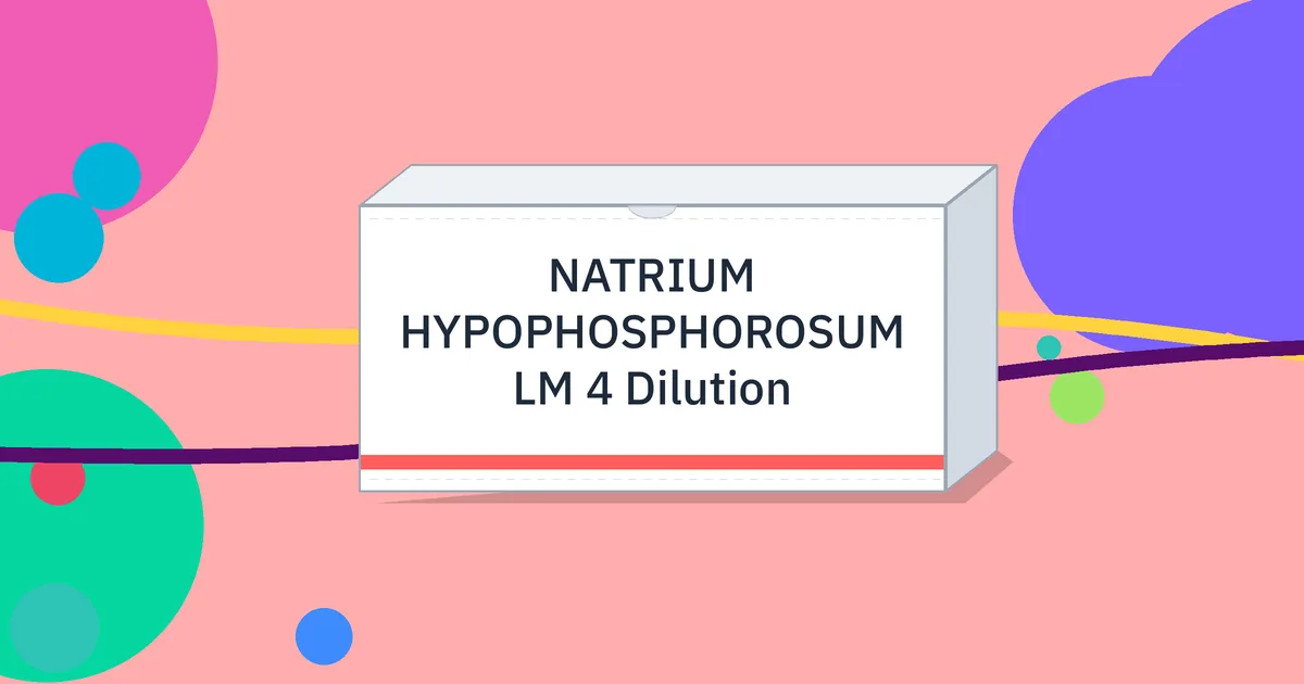 Symbolbild: Packung mit der Aufschrift NATRIUM HYPOPHOSPHOROSUM LM 4 Dilution (PZN 12963318) – Verfügbarkeit und Bezug in Apotheken in Frankfurt am Main