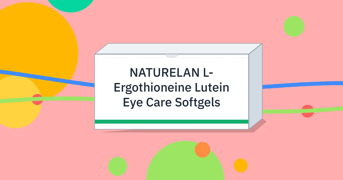 Symbolbild: Packung mit der Aufschrift NATURELAN L-Ergothioneine Lutein Eye Care Softgels (PZN 20358287) – Verfügbarkeit und Bezug in Apotheken in Frankfurt am Main