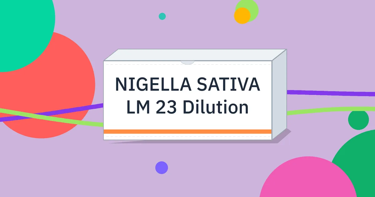 Symbolbild: Packung mit der Aufschrift NIGELLA SATIVA LM 23 Dilution (PZN 13618776) – Verfügbarkeit und Bezug in Apotheken in Frankfurt am Main