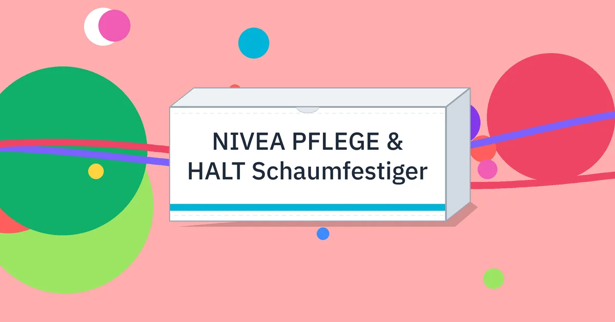 Symbolbild: Packung mit der Aufschrift NIVEA PFLEGE & HALT Schaumfestiger (PZN 13590859) – Verfügbarkeit und Bezug in Apotheken in Frankfurt am Main