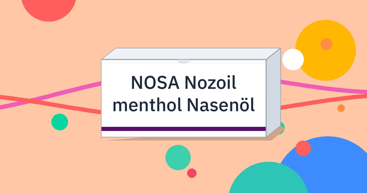 Symbolbild: Packung mit der Aufschrift NOSA Nozoil menthol Nasenöl (PZN 19745524) – Verfügbarkeit und Bezug in Apotheken in Frankfurt am Main