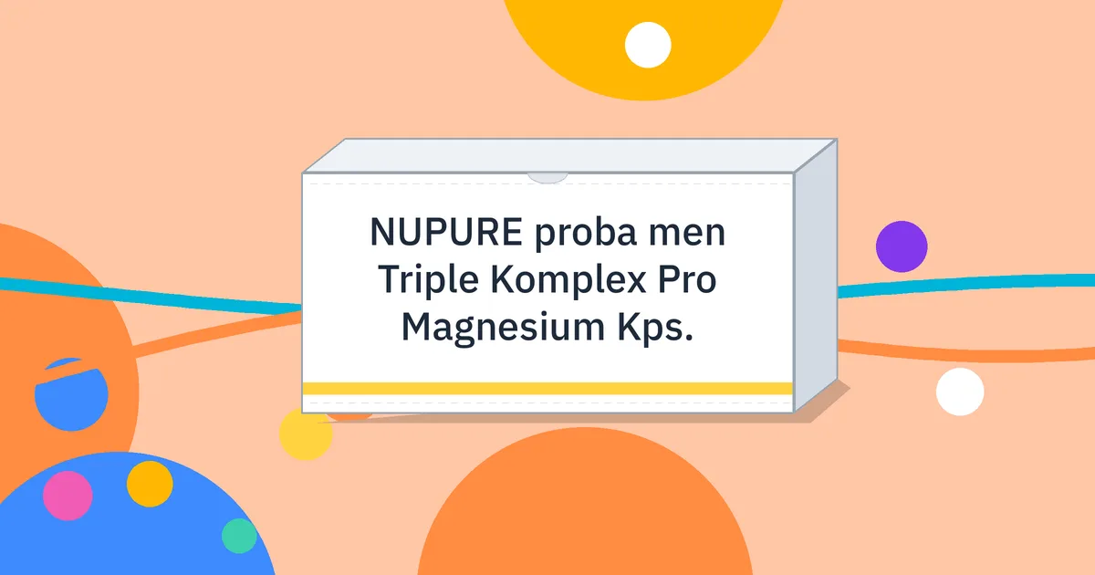 Symbolbild: Packung mit der Aufschrift NUPURE proba men Triple Komplex Pro Magnesium Kps. (PZN 20929063) – Verfügbarkeit und Bezug in Apotheken in Frankfurt am Main