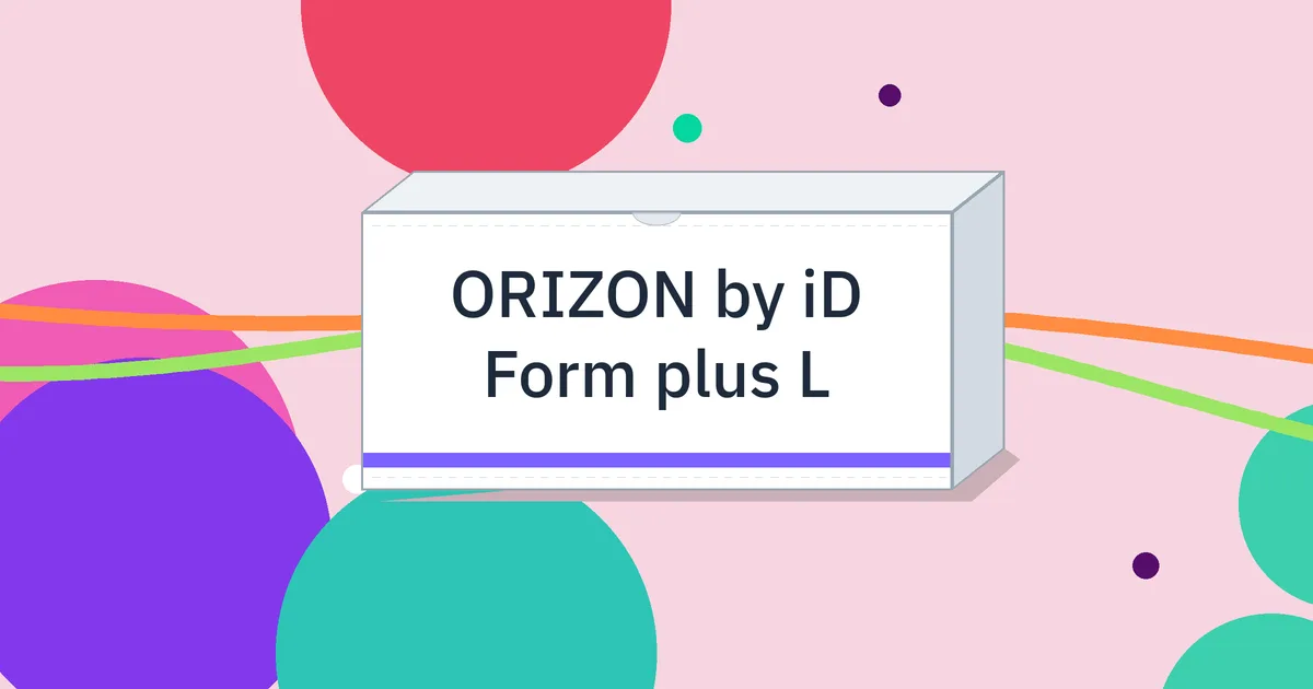 Symbolbild: Packung mit der Aufschrift ORIZON by iD Form plus L (PZN 17996765) – Verfügbarkeit und Bezug in Apotheken in Frankfurt am Main