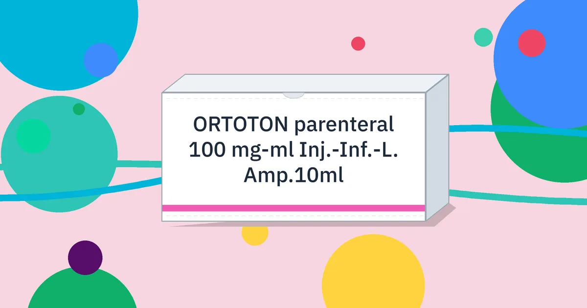 Symbolbild: Packung mit der Aufschrift ORTOTON parenteral 100 mg-ml Inj.-Inf.-L. Amp.10ml (PZN 18131211) – Verfügbarkeit und Bezug in Apotheken in Frankfurt am Main