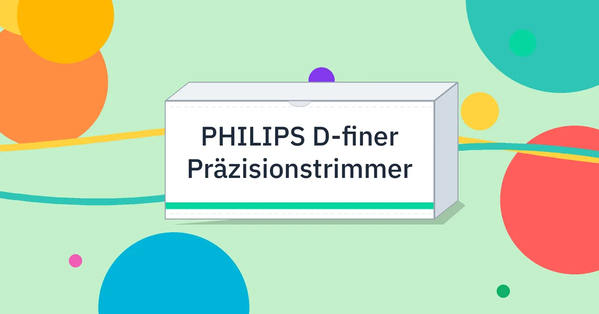 Symbolbild: Packung mit der Aufschrift PHILIPS D-finer Präzisionstrimmer (PZN 09220743) – Verfügbarkeit und Bezug in Apotheken in Frankfurt am Main