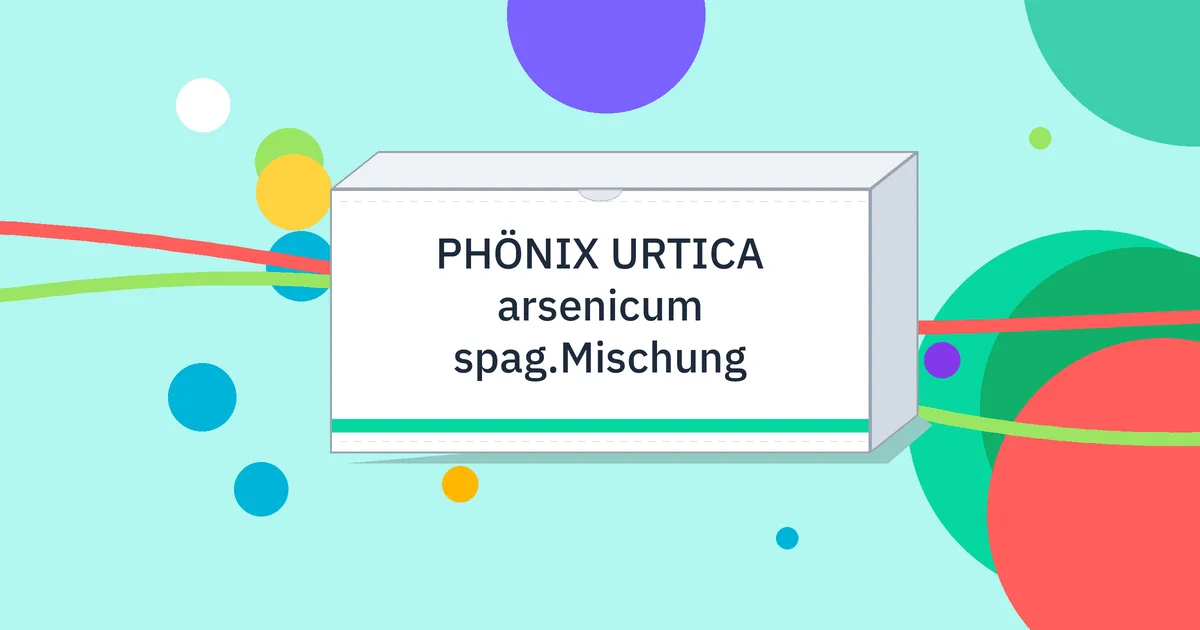 Symbolbild: Packung mit der Aufschrift PHÖNIX URTICA arsenicum spag.Mischung (PZN 04223955) – Verfügbarkeit und Bezug in Apotheken in Frankfurt am Main