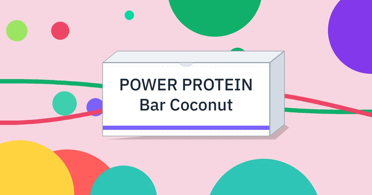 Symbolbild: Packung mit der Aufschrift POWER PROTEIN Bar Coconut (PZN 12455651) – Verfügbarkeit und Bezug in Apotheken in Frankfurt am Main