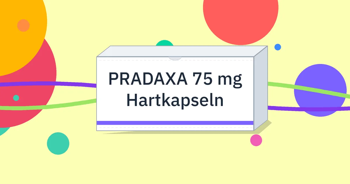 Symbolbild: Packung mit der Aufschrift PRADAXA 75 mg Hartkapseln (PZN 14439739) – Verfügbarkeit und Bezug in Apotheken in Frankfurt am Main