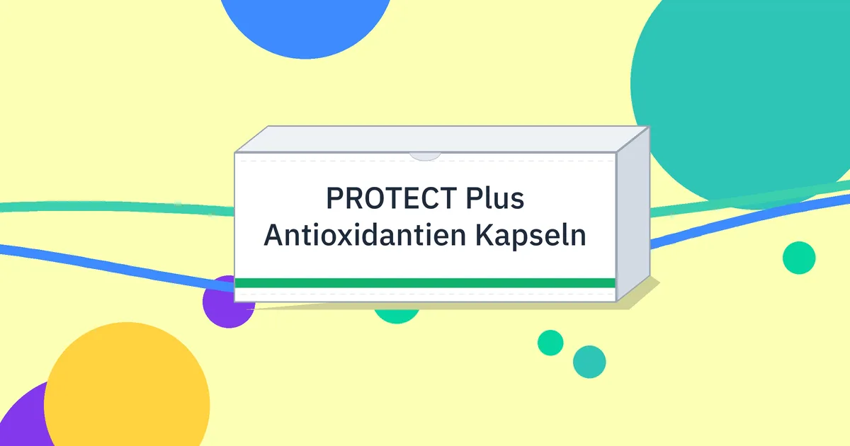 Symbolbild: Packung mit der Aufschrift PROTECT Plus Antioxidantien Kapseln (PZN 17016057) – Verfügbarkeit und Bezug in Apotheken in Frankfurt am Main