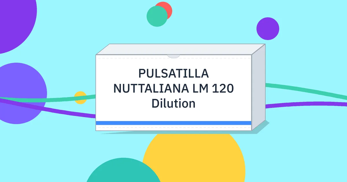 Symbolbild: Packung mit der Aufschrift PULSATILLA NUTTALIANA LM 120 Dilution (PZN 13671629) – Verfügbarkeit und Bezug in Apotheken in Frankfurt am Main
