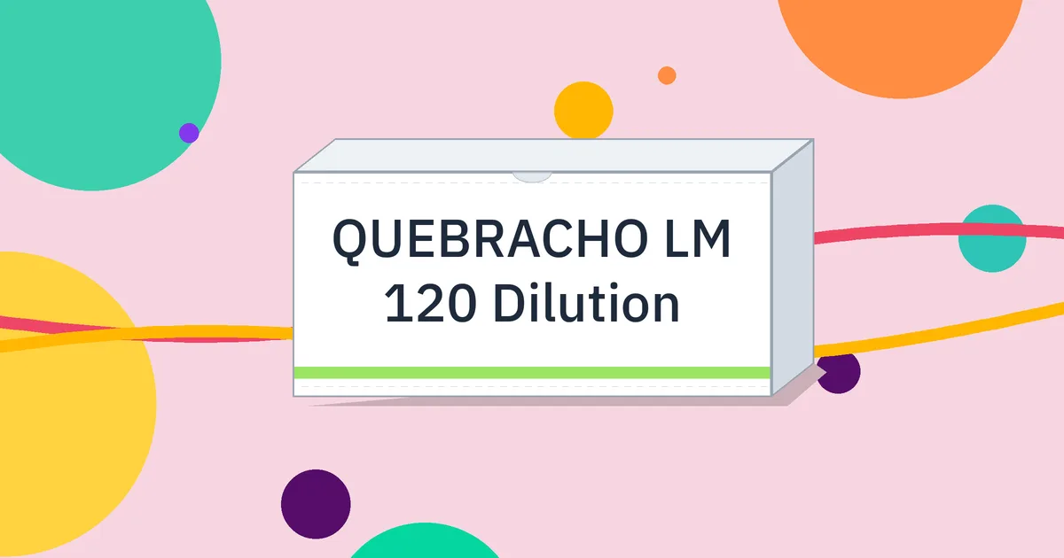 Symbolbild: Packung mit der Aufschrift QUEBRACHO LM 120 Dilution (PZN 13673999) – Verfügbarkeit und Bezug in Apotheken in Frankfurt am Main