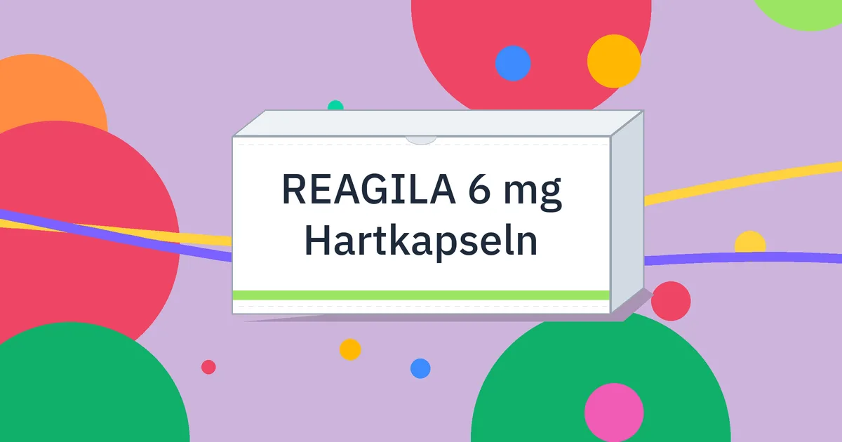 Symbolbild: Packung mit der Aufschrift REAGILA 6 mg Hartkapseln (PZN 19740024) – Verfügbarkeit und Bezug in Apotheken in Frankfurt am Main