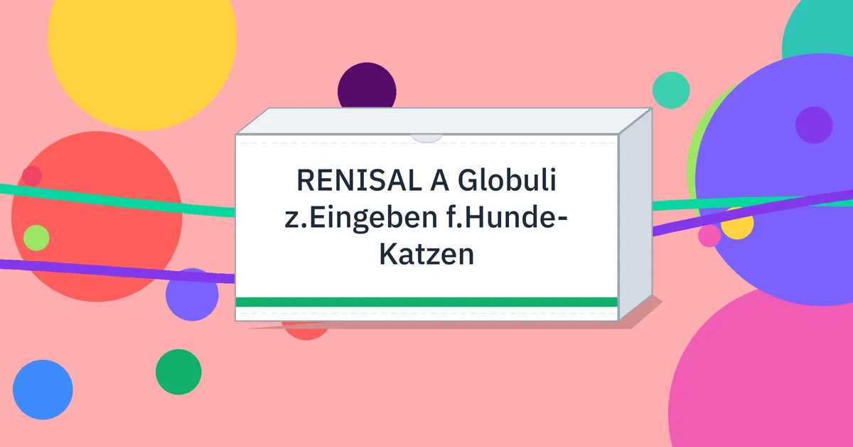 Symbolbild: Packung mit der Aufschrift RENISAL A Globuli z.Eingeben f.Hunde-Katzen (PZN 15262705) – Verfügbarkeit und Bezug in Apotheken in Frankfurt am Main