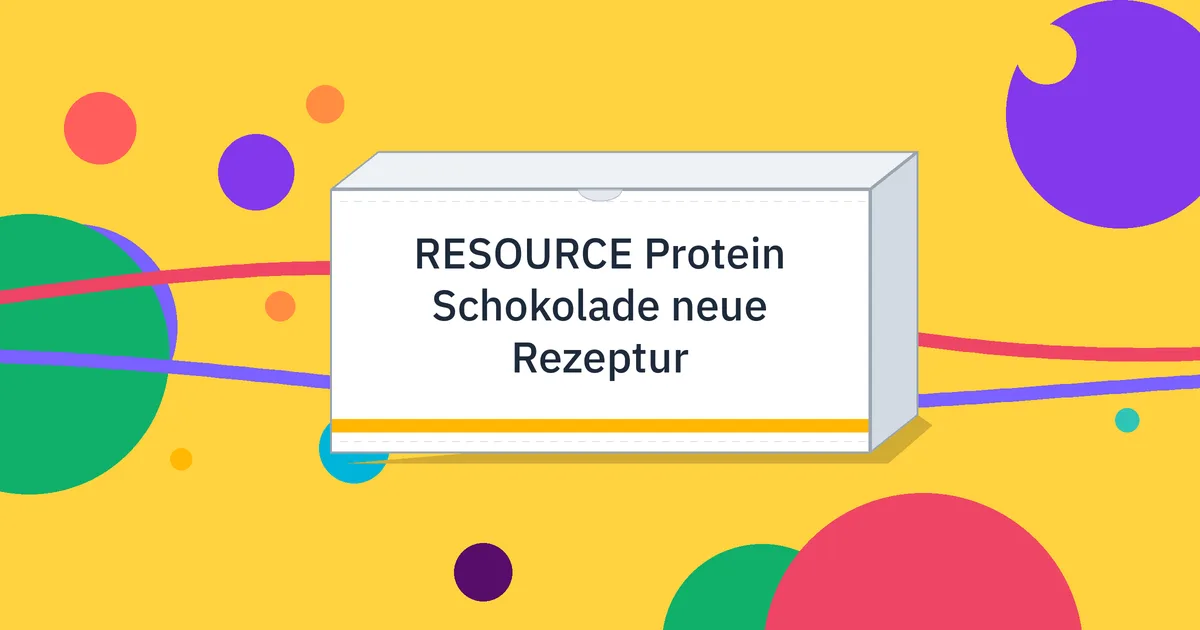 Symbolbild: Packung mit der Aufschrift RESOURCE Protein Schokolade neue Rezeptur (PZN 12738165) – Verfügbarkeit und Bezug in Apotheken in Frankfurt am Main