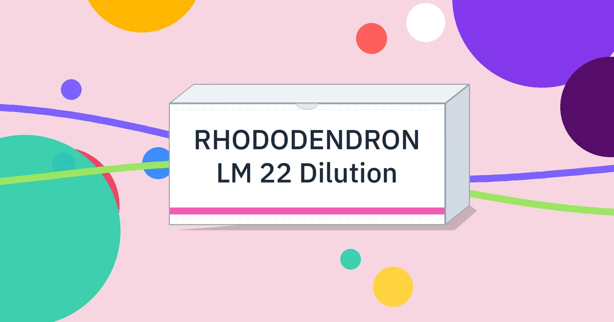 Symbolbild: Packung mit der Aufschrift RHODODENDRON LM 22 Dilution (PZN 13050956) – Verfügbarkeit und Bezug in Apotheken in Frankfurt am Main
