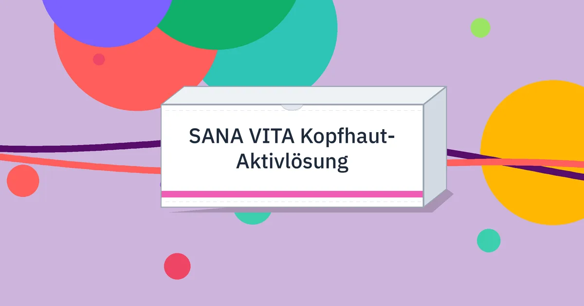Symbolbild: Packung mit der Aufschrift SANA VITA Kopfhaut-Aktivlösung (PZN 13153515) – Verfügbarkeit und Bezug in Apotheken in Frankfurt am Main