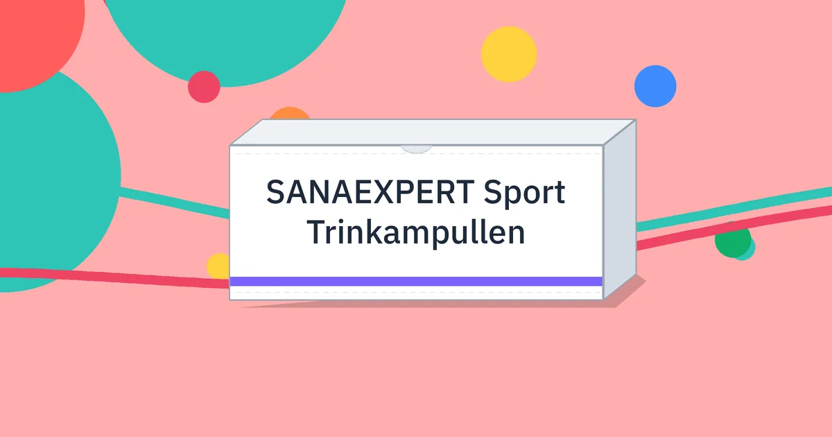 Symbolbild: Packung mit der Aufschrift SANAEXPERT Sport Trinkampullen (PZN 09768286) – Verfügbarkeit und Bezug in Apotheken in Frankfurt am Main