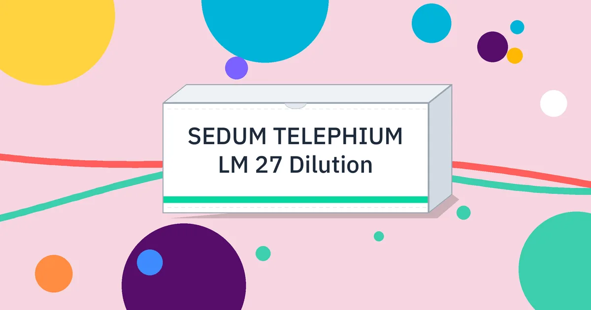 Symbolbild: Packung mit der Aufschrift SEDUM TELEPHIUM LM 27 Dilution (PZN 13694174) – Verfügbarkeit und Bezug in Apotheken in Frankfurt am Main