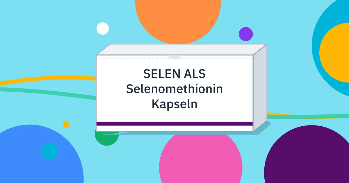 Symbolbild: Packung mit der Aufschrift SELEN ALS Selenomethionin Kapseln (PZN 19435858) – Verfügbarkeit und Bezug in Apotheken in Frankfurt am Main