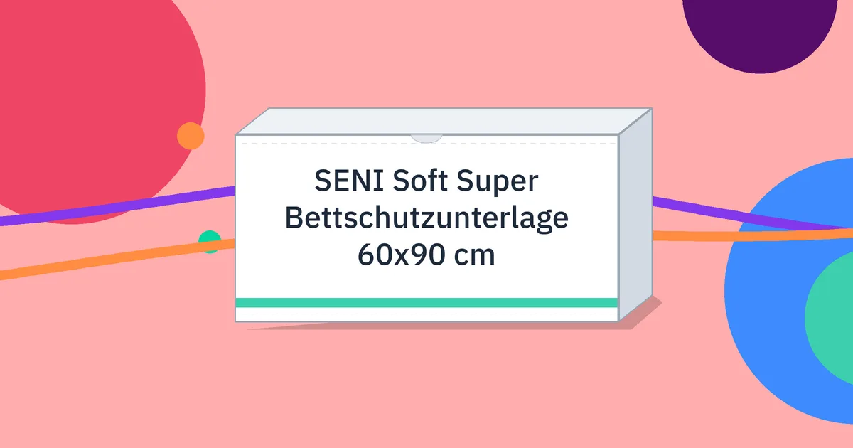 Symbolbild: Packung mit der Aufschrift SENI Soft Super Bettschutzunterlage 60x90 cm (PZN 20024250) – Verfügbarkeit und Bezug in Apotheken in Frankfurt am Main