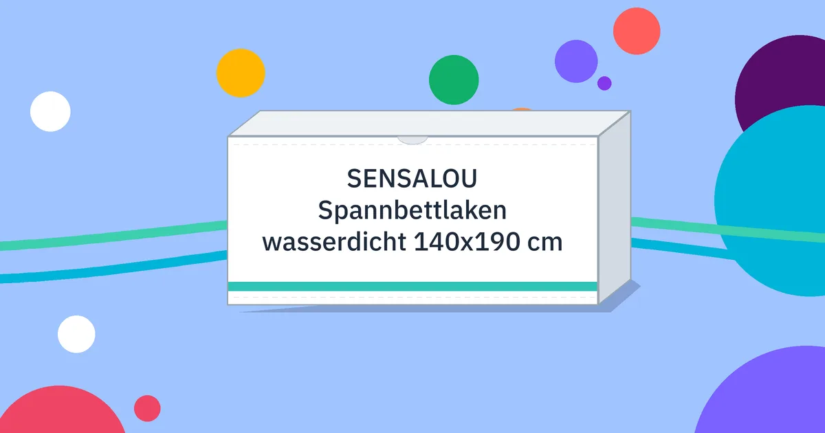 Symbolbild: Packung mit der Aufschrift SENSALOU Spannbettlaken wasserdicht 140x190 cm (PZN 20725834) – Verfügbarkeit und Bezug in Apotheken in Frankfurt am Main