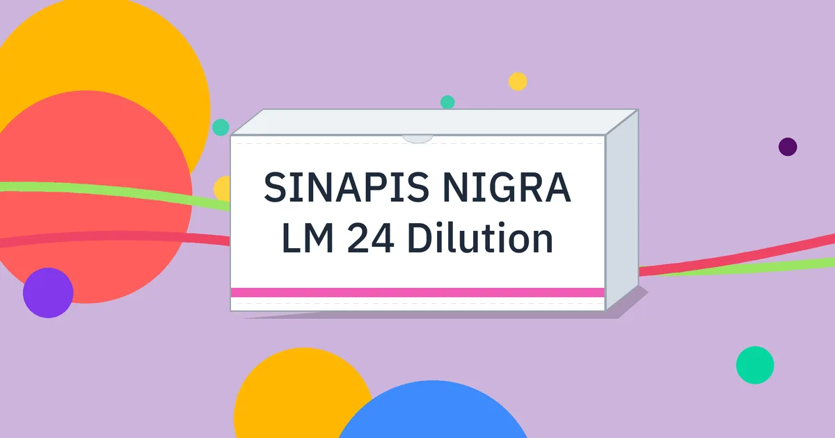 Symbolbild: Packung mit der Aufschrift SINAPIS NIGRA LM 24 Dilution (PZN 13191220) – Verfügbarkeit und Bezug in Apotheken in Frankfurt am Main