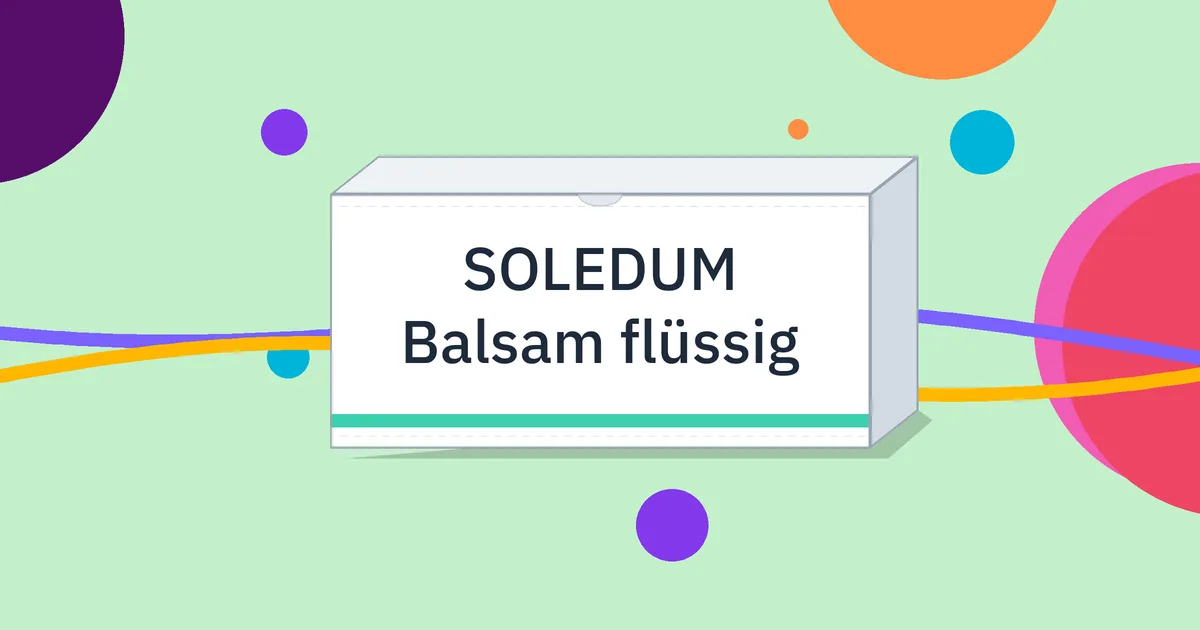 Symbolbild: Packung mit der Aufschrift SOLEDUM Balsam flüssig (PZN 03409847) – Verfügbarkeit und Bezug in Apotheken in Frankfurt am Main