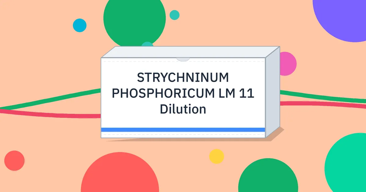 Symbolbild: Packung mit der Aufschrift STRYCHNINUM PHOSPHORICUM LM 11 Dilution (PZN 13207180) – Verfügbarkeit und Bezug in Apotheken in Frankfurt am Main