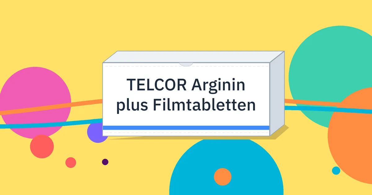Symbolbild: Packung mit der Aufschrift TELCOR Arginin plus Filmtabletten (PZN 03104734) – Verfügbarkeit und Bezug in Apotheken in Frankfurt am Main