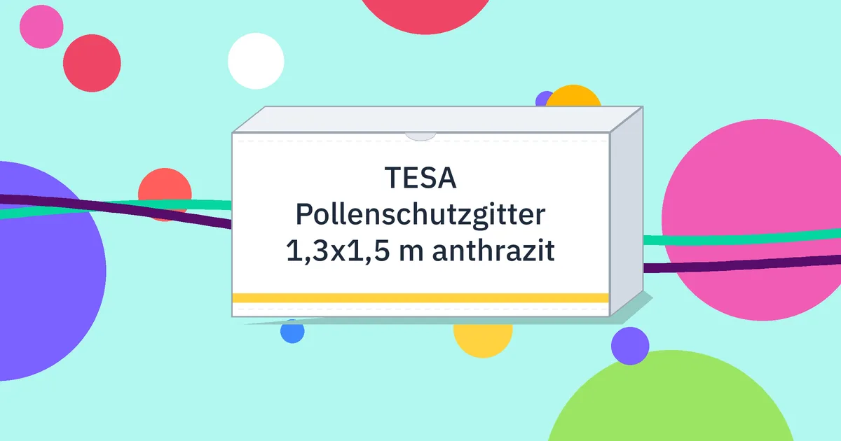 Symbolbild: Packung mit der Aufschrift TESA Pollenschutzgitter 1,3x1,5 m anthrazit (PZN 19290905) – Verfügbarkeit und Bezug in Apotheken in Frankfurt am Main