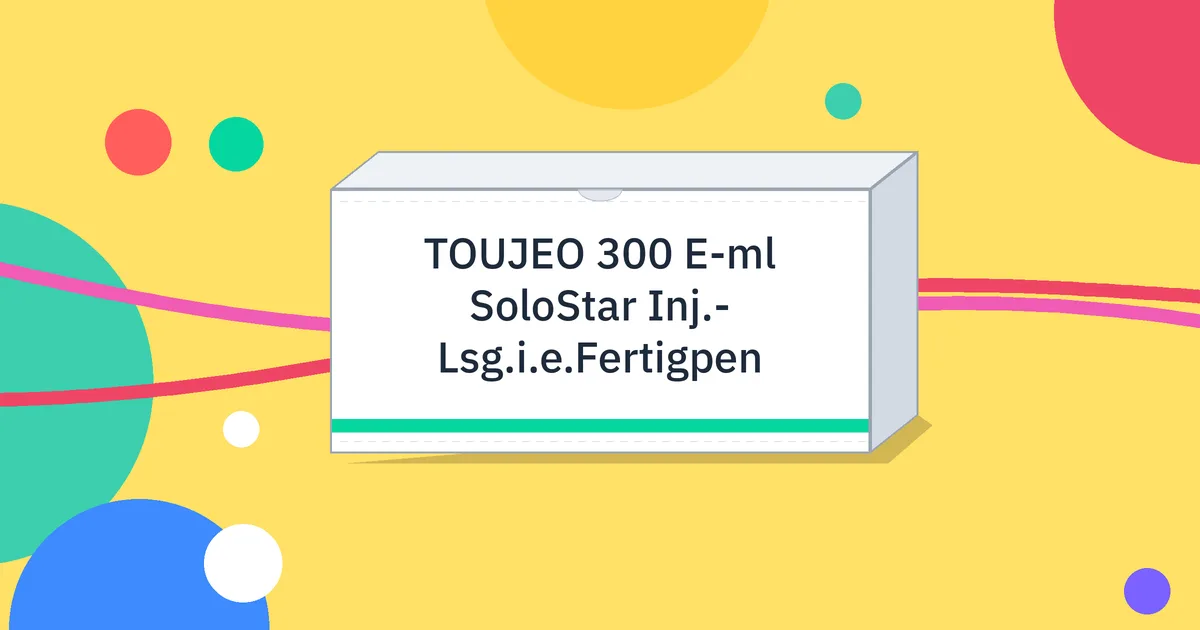Symbolbild: Packung mit der Aufschrift TOUJEO 300 E-ml SoloStar Inj.-Lsg.i.e.Fertigpen (PZN 12421994) – Verfügbarkeit und Bezug in Apotheken in Frankfurt am Main