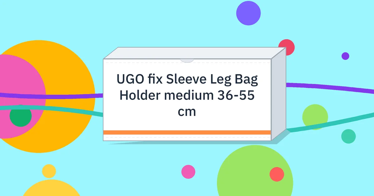 Symbolbild: Packung mit der Aufschrift UGO fix Sleeve Leg Bag Holder medium 36-55 cm (PZN 12558606) – Verfügbarkeit und Bezug in Apotheken in Frankfurt am Main