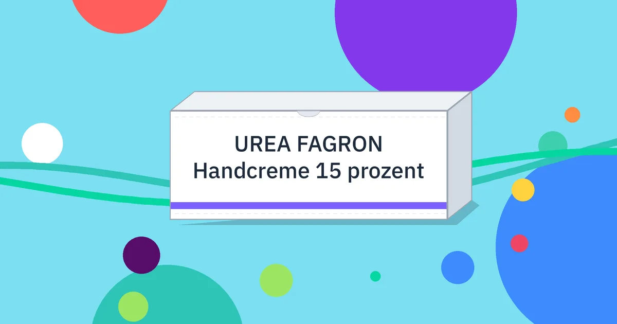 Symbolbild: Packung mit der Aufschrift UREA FAGRON Handcreme 15 prozent (PZN 15572162) – Verfügbarkeit und Bezug in Apotheken in Frankfurt am Main