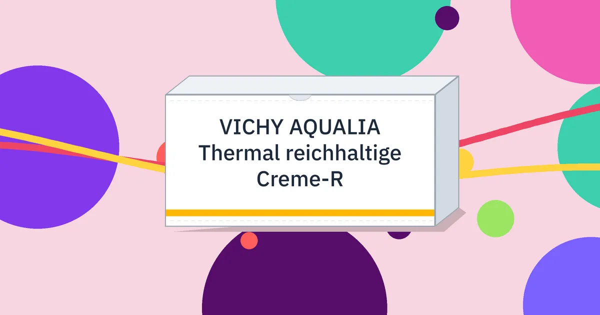 Symbolbild: Packung mit der Aufschrift VICHY AQUALIA Thermal reichhaltige Creme-R (PZN 13909982) – Verfügbarkeit und Bezug in Apotheken in Frankfurt am Main