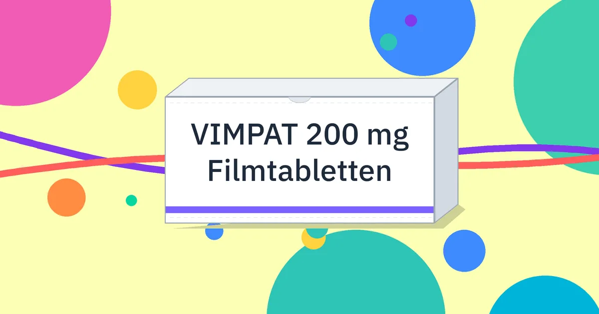 Symbolbild: Packung mit der Aufschrift VIMPAT 200 mg Filmtabletten (PZN 04861928) – Verfügbarkeit und Bezug in Apotheken in Frankfurt am Main