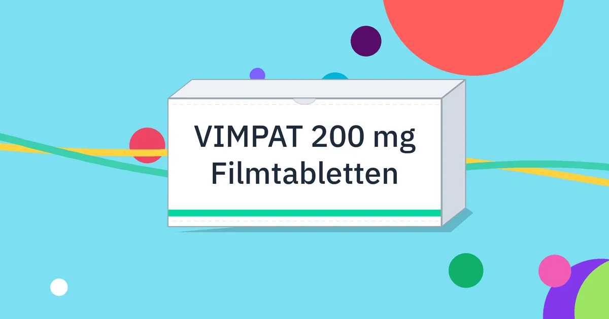 Symbolbild: Packung mit der Aufschrift VIMPAT 200 mg Filmtabletten (PZN 06900710) – Verfügbarkeit und Bezug in Apotheken in Frankfurt am Main