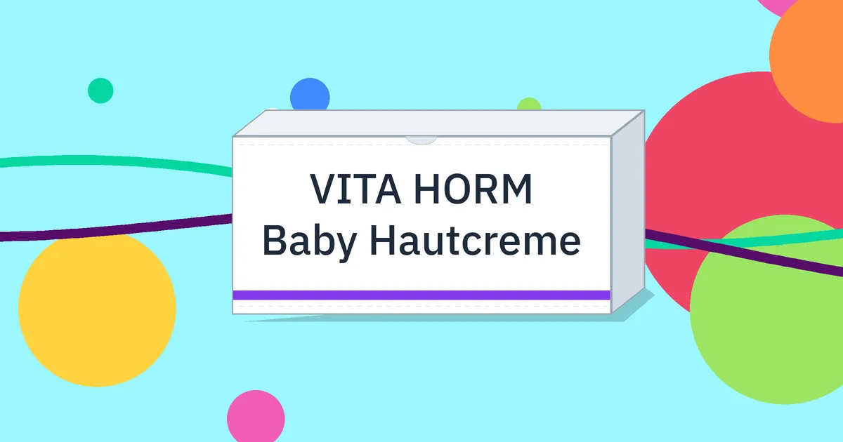 Symbolbild: Packung mit der Aufschrift VITA HORM Baby Hautcreme (PZN 01101045) – Verfügbarkeit und Bezug in Apotheken in Frankfurt am Main