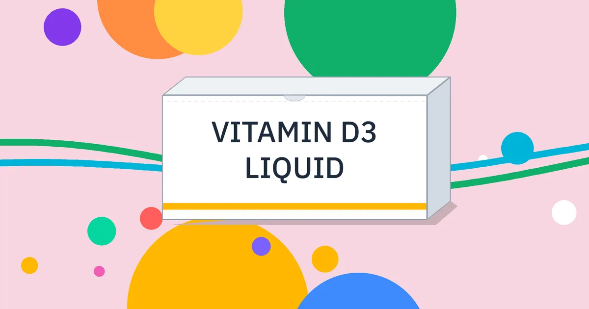 Symbolbild: Packung mit der Aufschrift VITAMIN D3 LIQUID (PZN 18473561) – Verfügbarkeit und Bezug in Apotheken in Frankfurt am Main
