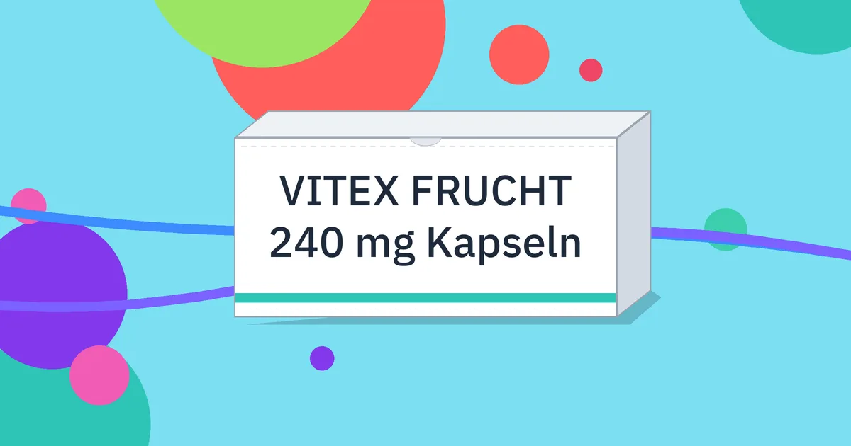 Symbolbild: Packung mit der Aufschrift VITEX FRUCHT 240 mg Kapseln (PZN 17191139) – Verfügbarkeit und Bezug in Apotheken in Frankfurt am Main