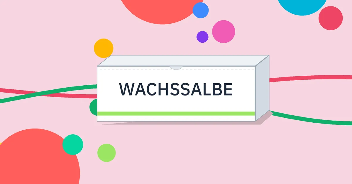 Symbolbild: Packung mit der Aufschrift WACHSSALBE (PZN 18338432) – Verfügbarkeit und Bezug in Apotheken in Frankfurt am Main