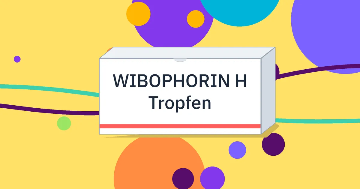 Symbolbild: Packung mit der Aufschrift WIBOPHORIN H Tropfen (PZN 01712487) – Verfügbarkeit und Bezug in Apotheken in Frankfurt am Main