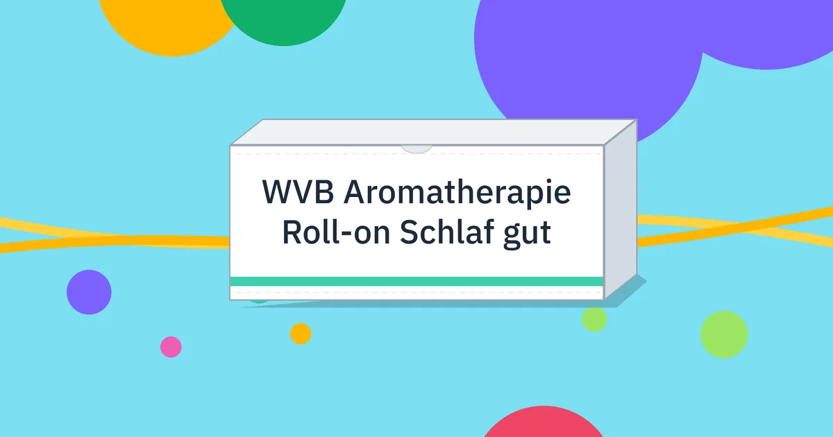 Symbolbild: Packung mit der Aufschrift WVB Aromatherapie Roll-on Schlaf gut (PZN 17164295) – Verfügbarkeit und Bezug in Apotheken in Frankfurt am Main