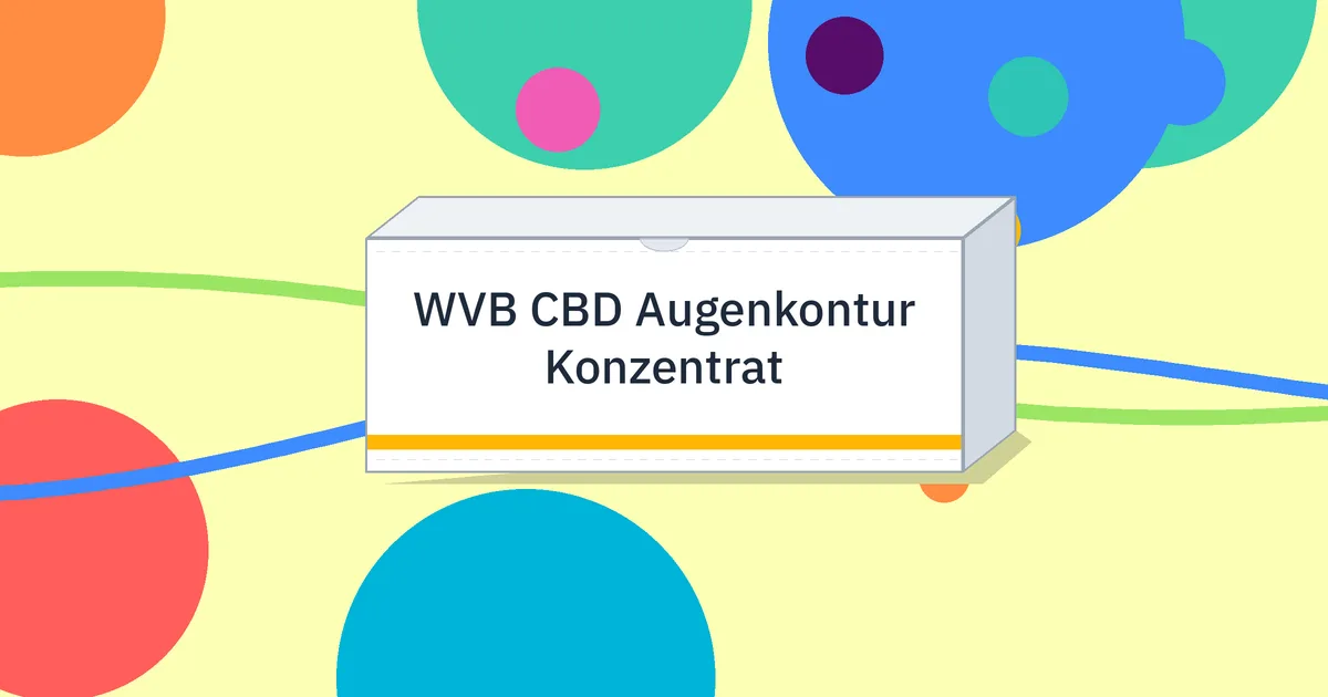 Symbolbild: Packung mit der Aufschrift WVB CBD Augenkontur Konzentrat (PZN 17161859) – Verfügbarkeit und Bezug in Apotheken in Frankfurt am Main