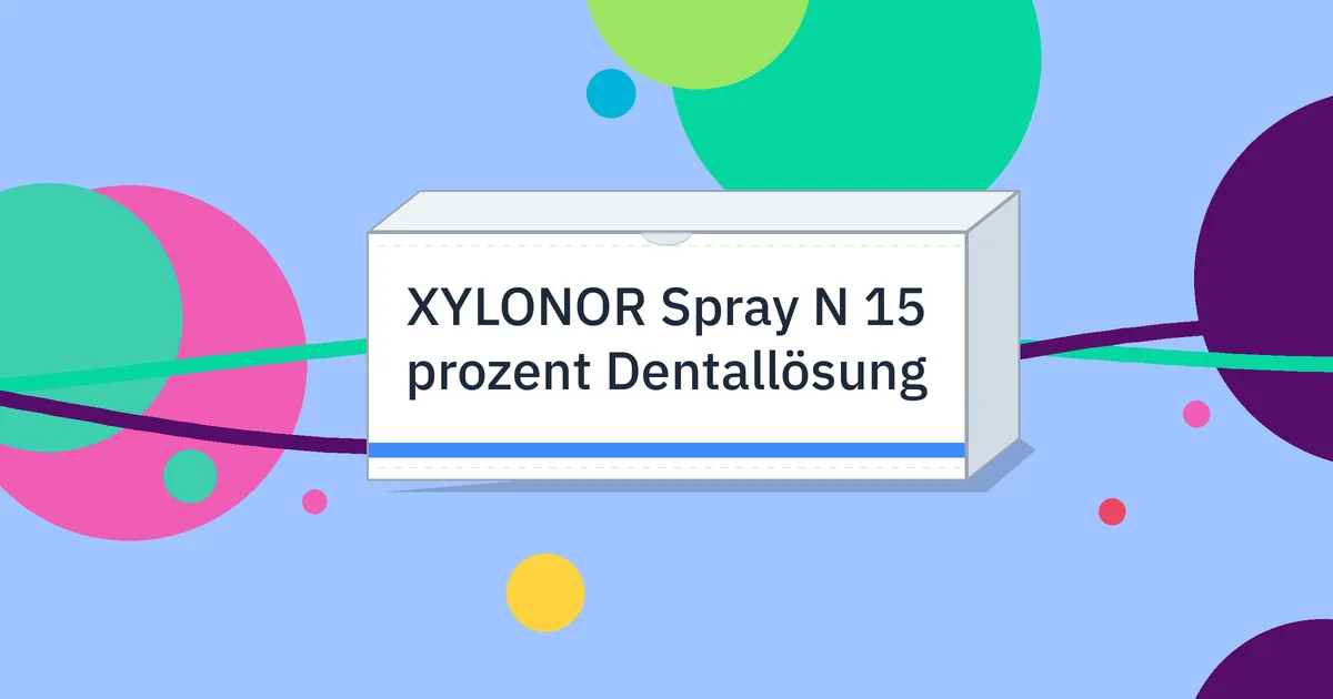 Symbolbild: Packung mit der Aufschrift XYLONOR Spray N 15 prozent Dentallösung (PZN 14273144) – Verfügbarkeit und Bezug in Apotheken in Frankfurt am Main