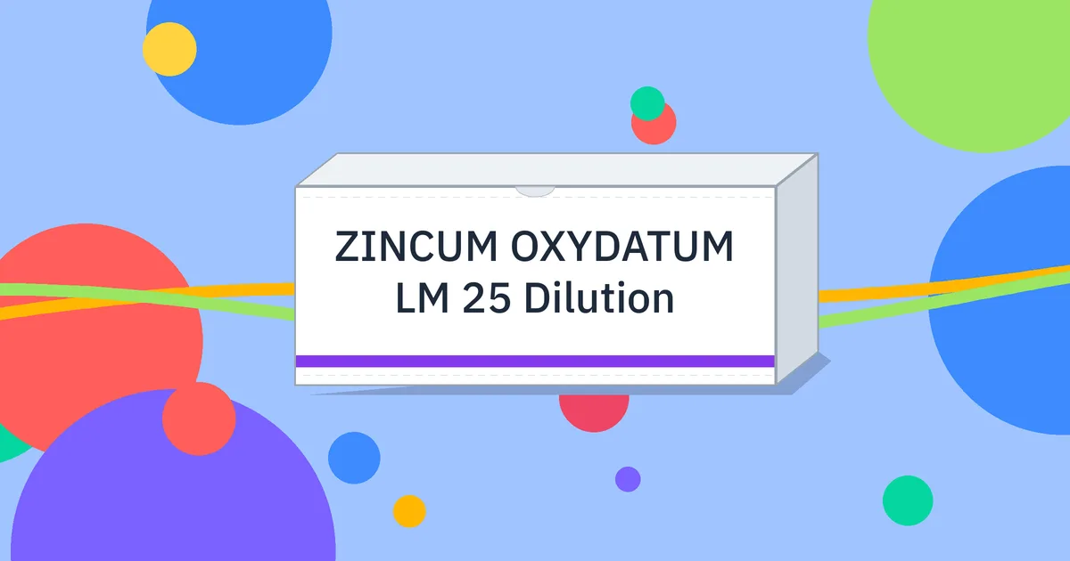 Symbolbild: Packung mit der Aufschrift ZINCUM OXYDATUM LM 25 Dilution (PZN 13296870) – Verfügbarkeit und Bezug in Apotheken in Frankfurt am Main